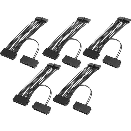 Internet Çift Psu Kablo Adaptörü 24PIN Güç Kaynağı Senkron Güç Kablosu ...