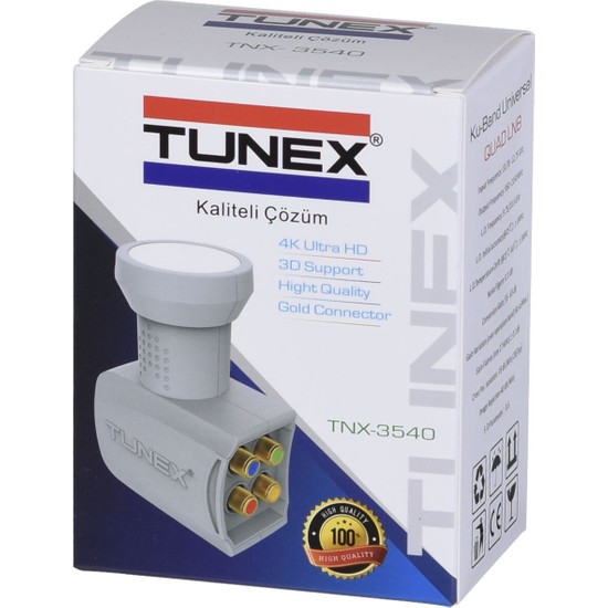 Tunex 4K Ultra Hd Ku-Band Dörtlü Lnb TNX-3540 Fiyatı