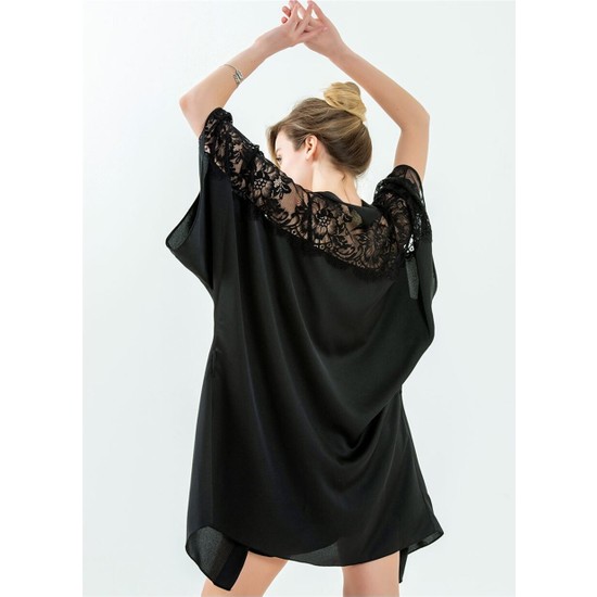 Magic Form Düz Siyah Kadın Sabahlık 36494 Fiyatı