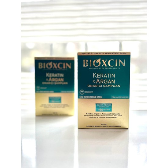 Bioxcin Keratin & Argan Onarıcı Şampuan 300 ml 2'li Set Fiyatı