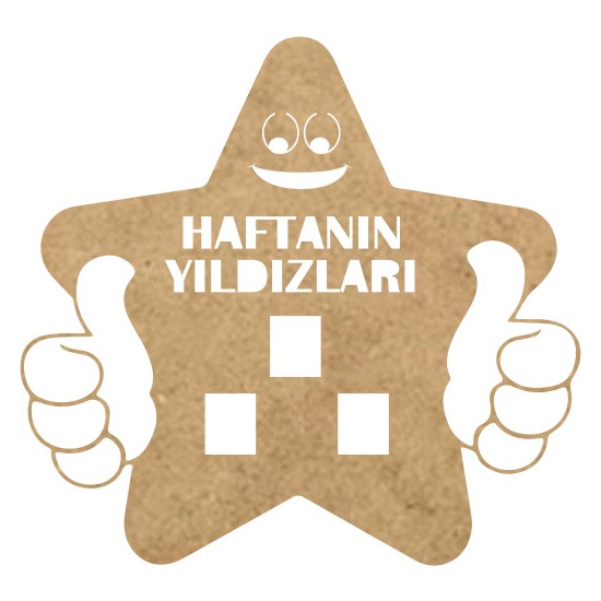 Emach Dizayn Haftanın Yıldızı Panosu - Ahşap Ilkokul Sınıf Fiyatı