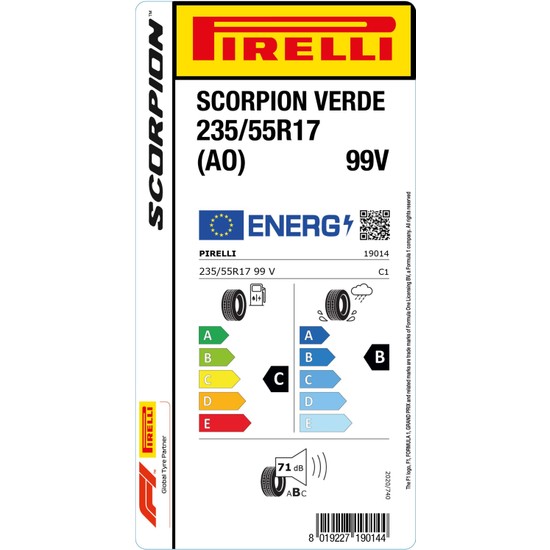 Pirelli 235/55 R17 99V Scorpion Verde Ao 4X4 Yaz Lastiği ( Fiyatı