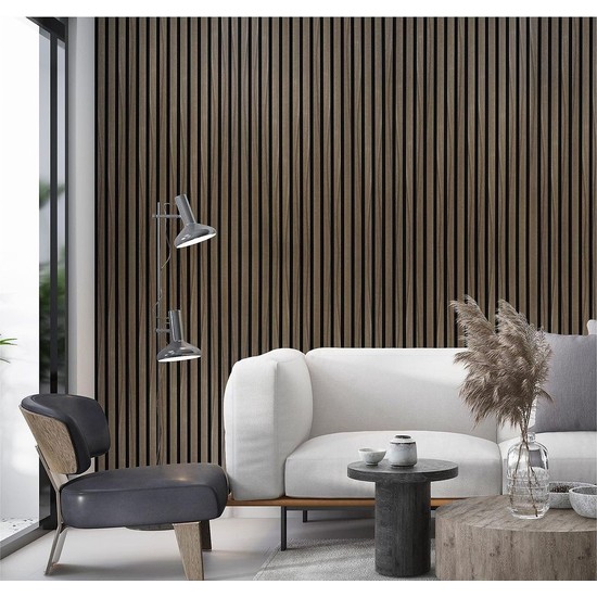 Wood Aku Panel 4 Adet Akupanel Koyu Ceviz Dekoratif Akustik Fiyatı