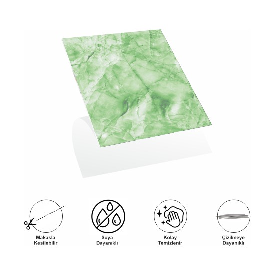 Decohandy 30X30 cm Pvc Duvar Karosu 4'lü Paket - Yeşil Fiyatı