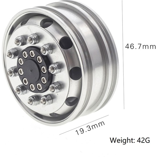 Chihiro Metal Ön Arka Tekerlek Jant Hub'ları Tamiya Kamyon Fiyatı