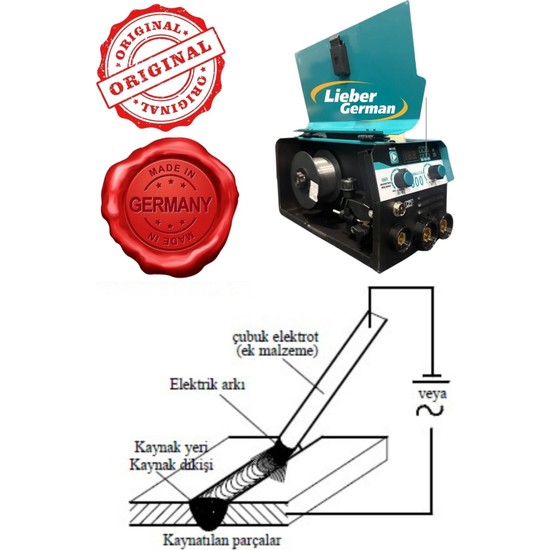 Lieber German Teknoloji M300 Mig Tig Mma 3in1 300 Amper Fiyatı