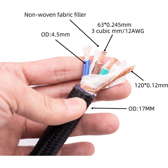 Audiophile 17MM Hifi Occ Güç Kablosu Cd/ıec Oynatıcı Fiyatı