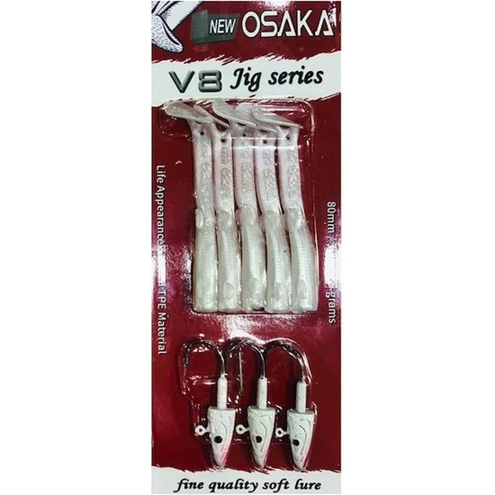 Osaka V8 Jig Series 80 mm 5.5 gr Raglou Silikon Yem Fiyatı