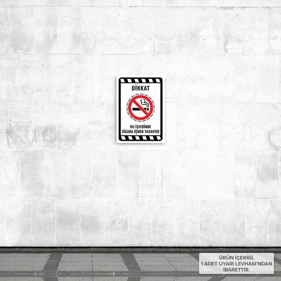 Posterya UL2661-A5 - Bu Işyerinde Sigara Içmek Yasaktır Fiyatı