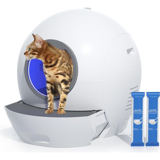 els pet Self Cleaning Litter Box With 2packs Cat Litter Fiyatı