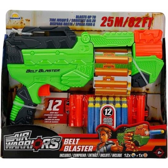 Air Warriors Belt Blaster Sünger Dart Atan Oyuncak Fiyatı