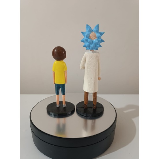 3D Layer Craft Rick And Morty Figür Set - Rick 13 cm & Morty Fiyatı