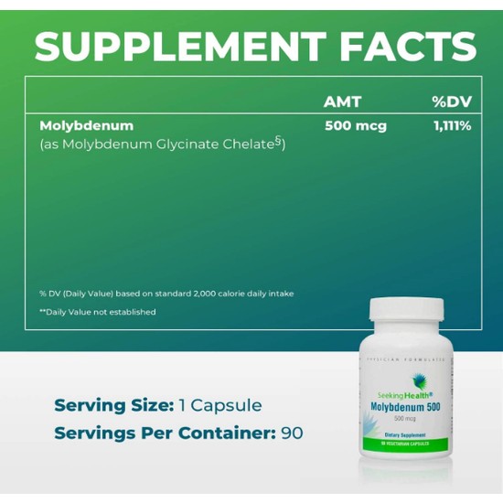 Seeking Health Molybdenum 500 mg Molybdenum Glycinate Fiyatı Seeking Health Molybdenum 500 mg Molybdenum Glycinate Fiyatı