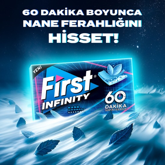 First Infinity 60 Dakika Nane Aromalı Şekersiz Sakız - 12 Fiyatı