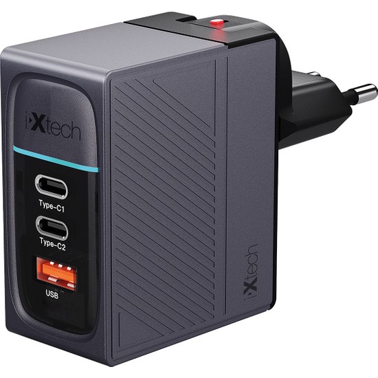 İXtech Ix-Hc5 100W Type-C ve USB Üç Portlu Seyahat Tipi Fiyatı