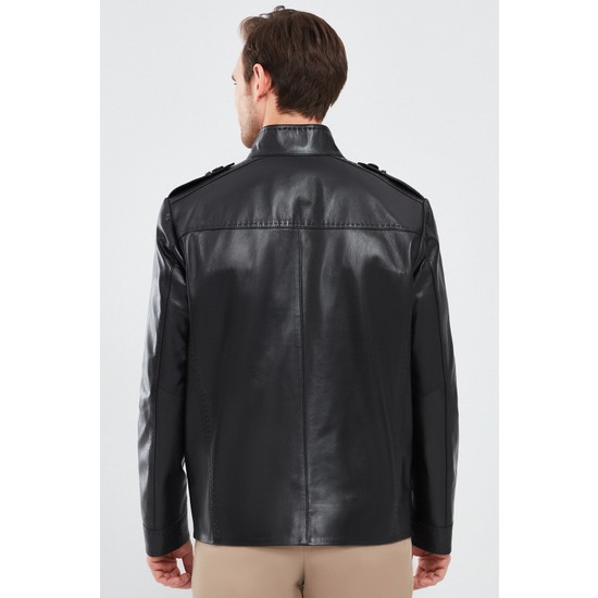 Derimod Alvarez Erkek Siyah Deri Mont Fiyatı - Taksit Seçenekleri