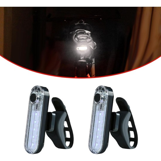 IKIKUSO 2 Adet LED Bisiklet Kuyruk Lambası, Ultra Parlak 4 Mod Arka Bisiklet Arka Lambaları, Su