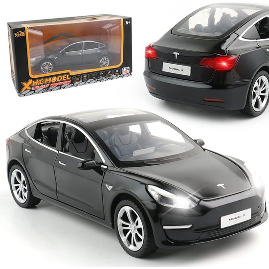 Liupo Çinko Alaşım Tesla Model 3 Araba Modeli, 1:24 Ölçekli Fiyatı
