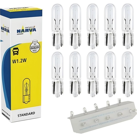 Narva W1.2W Oto Gösterge Ampulü 10'lu Paket Fiyatı