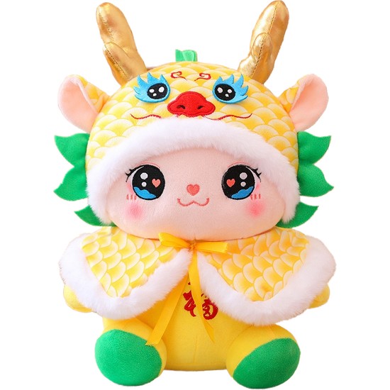 Shanyue 2024 Ejderha Yılı Maskot Bebek Tavşan Yılı Peluş Fiyatı