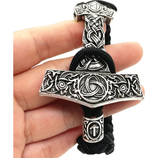 Mingjin Shop 1 23CM Tarzı Perthro Thor Çekiç Mjolnir Düğüm Fiyatı