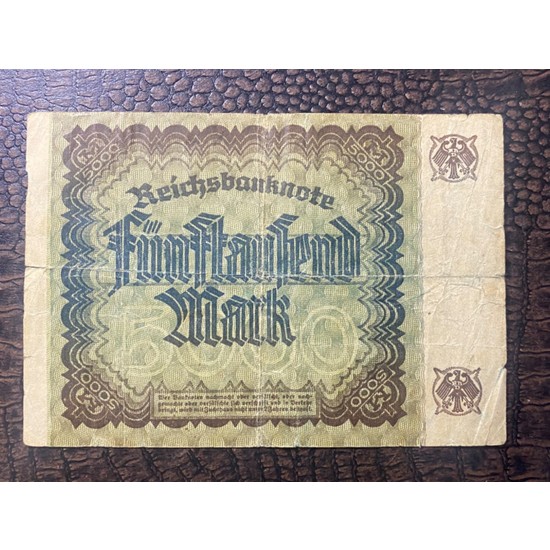Almanya Imparatorluğu 5 Bin Mark 1922 Deutsches Reich 5000 Fiyatı