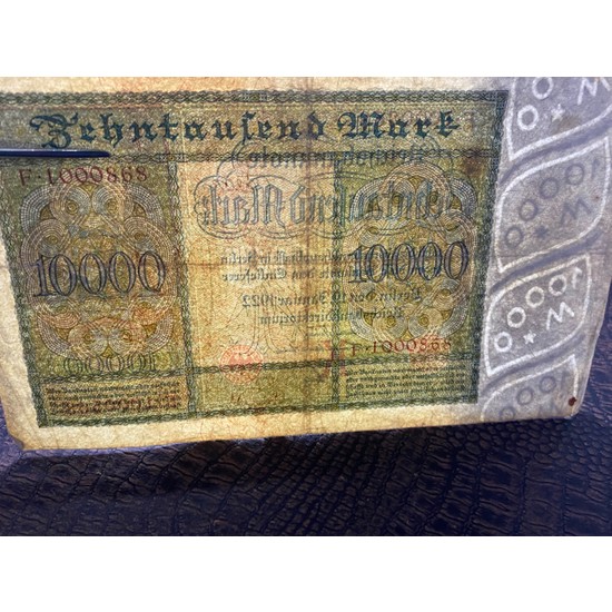 Almanya Imparatorluğu 10000 Mark Reichsbanknote Deutsches Fiyatı