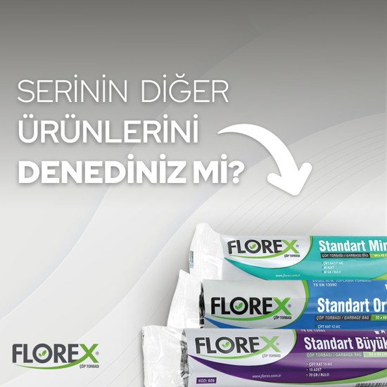 Florex Standart Battal Boy Siyah Çöp Poşeti x 5 Rulo Fiyatı