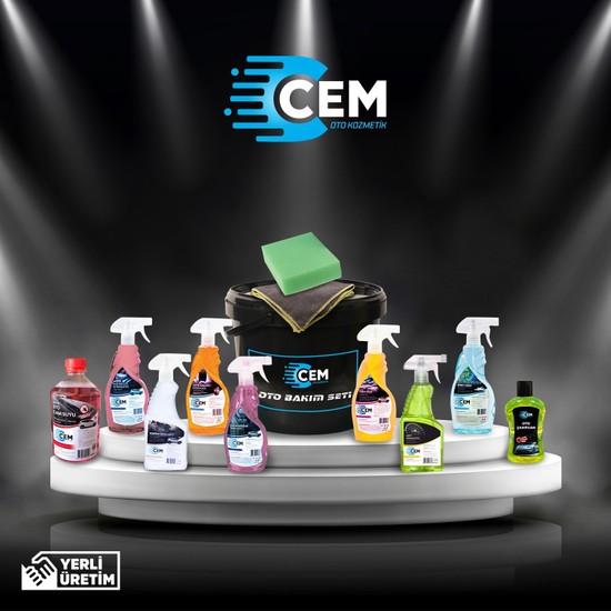 CEM CAR CARE 12 Parça Full Oto Bakım Seti, Araç Temizlik Fiyatı