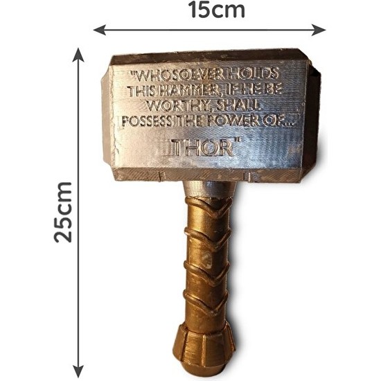 İn3dex Thor'un Çekici Mjolnir Marvel Thor Çekiç - Büyük Boy Fiyatı