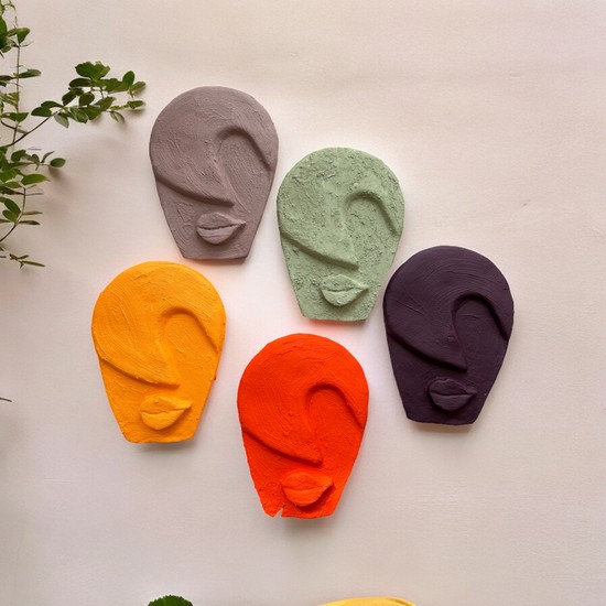 Mes Reves Design Soyut Tasarım El Yapımı Duvar Dekoru Renkli Fiyatı