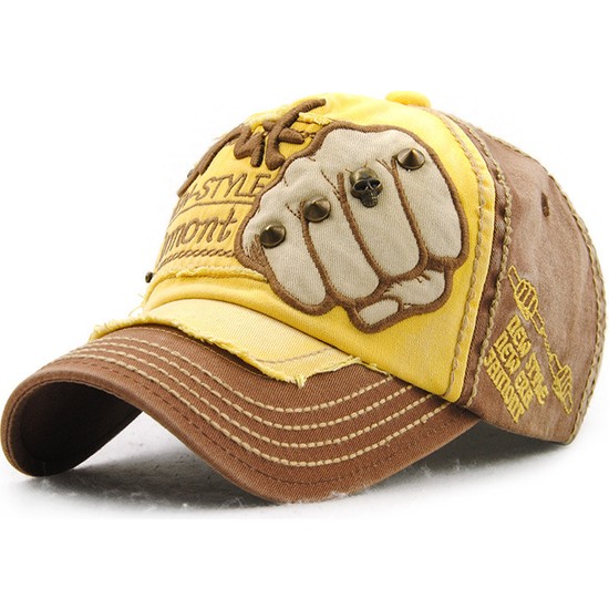 Jemus Yumruk Perçin Beyzbol Şapkası Mektup Nakışı (Yurt Fiyatı