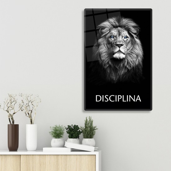 Decorita Cam Tablo | Motivasyon Serisi | Lion - Discipline | Fiyatı