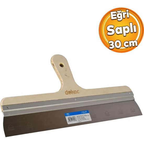 Badem10 Ahşap Eğri Saplı Metal Macun Spatula Temizlik Boya Fiyatı