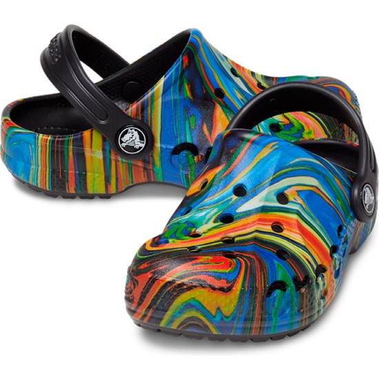 Crocs Baya Graphıc Clog 206814-0C4 Black / Multı Fiyatı