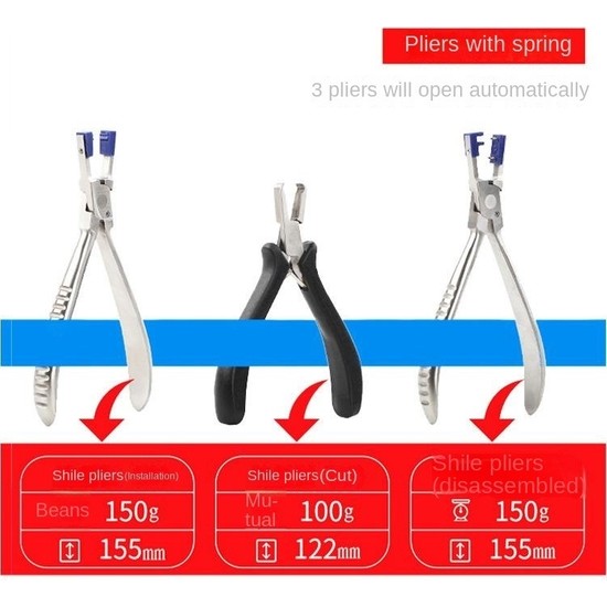 Mavco Çerçevesiz Gözlük Gözlük Alet Pense Seti (Yurt Fiyatı