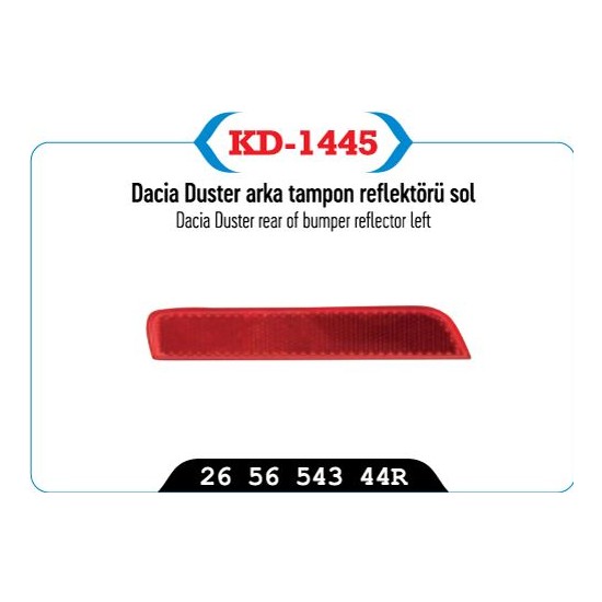 Kaya Plastik Arka Tampon Reflektörü Sol Dacıa Duster Fiyatı
