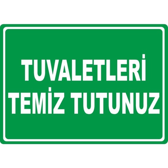 ChicArt Design Studio Tuvaletleri Temiz Tutunuz Pvc Plakalı Fiyatı