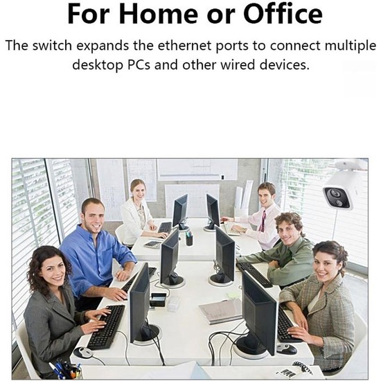 Brs 5 Port Switch 100MBPS Ethernet Internet Dağıtıcı Ağ Hub Fiyatı