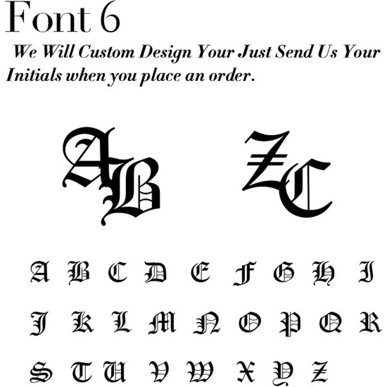 Fuhaidan Yazı Tipi 6 Çelik Hiçbir Kutu Tangula Özel Harfleri Fiyatı