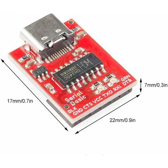 Robiz CH340C USB To Ttl Uart Modül Typec Seri Port Fiyatı