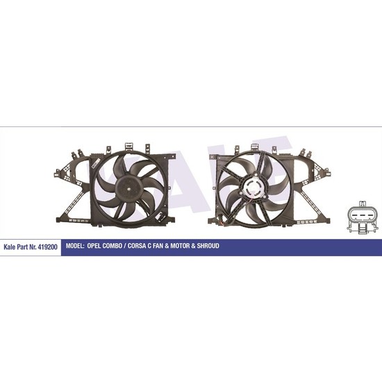 Kale Fan Motoru + Davlumbaz Combo Corsa C 1314442 1341331 Fiyatı