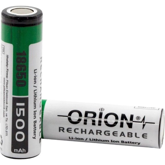 Orion 18650 3 7v 1500mah Şarj Edilebilir Li Ion Pil Fiyatı