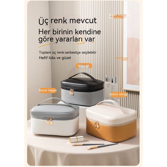 Jiahui Shop Pu Bölmeli̇kozmeti̇kçanta Renk Engelleme Su Fiyatı