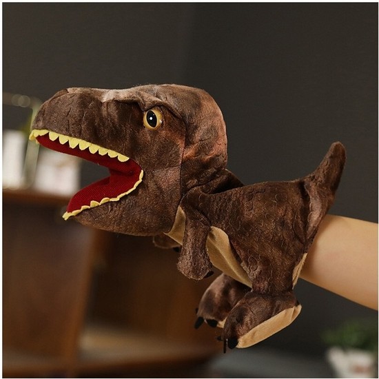 Koreyoshi Simülasyon Dinozor El Kuklası Peluş Oyuncak (Yurt Fiyatı