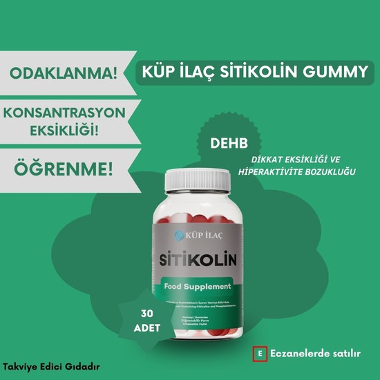 Küp İlaç Sitikolin Fosfatidilserin L-Tirozin Rhodiola Ginko Fiyatı