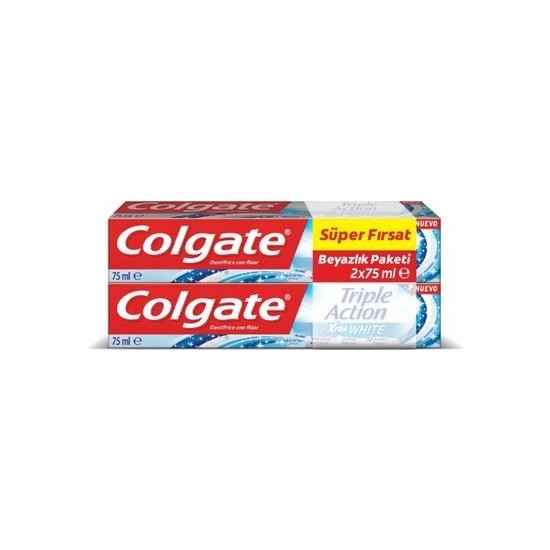 Colgate Triple Action Extra White 75ML*2 Fiyatı