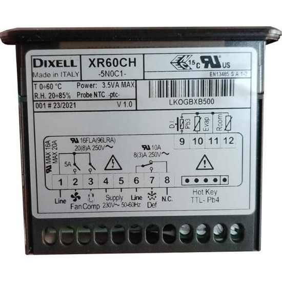 Dixell XR60CH -5N0C1 220V Dijital Termostat Çift Prop Fiyatı
