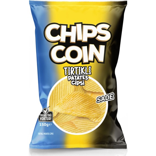 Chips Coin Tırtıklı Patates Cipsi Sade 150 G Fiyatı