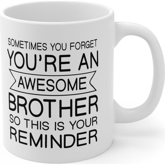 Bexdore Awesome Brother Gift Beyaz Seramik Kahve Kupa, Doğum Fiyatı